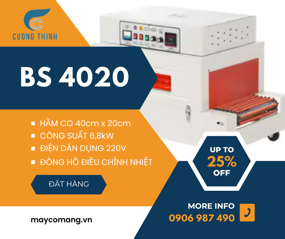 BS 4020 Đũa – Máy Co Màng Thanh Đũa Chuẩn Xưởng: Năng Suất, Ổn Định ...